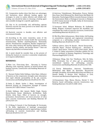 IRJET- Bacteria based Self-Healing Concrete: Review | PDF