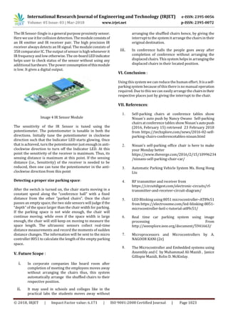 IRJET- Automatic Self Parking Chair | PDF