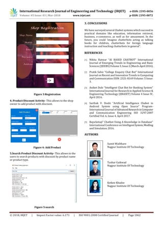 IRJET- Artificial Intelligence Based Chat-Bot | PDF