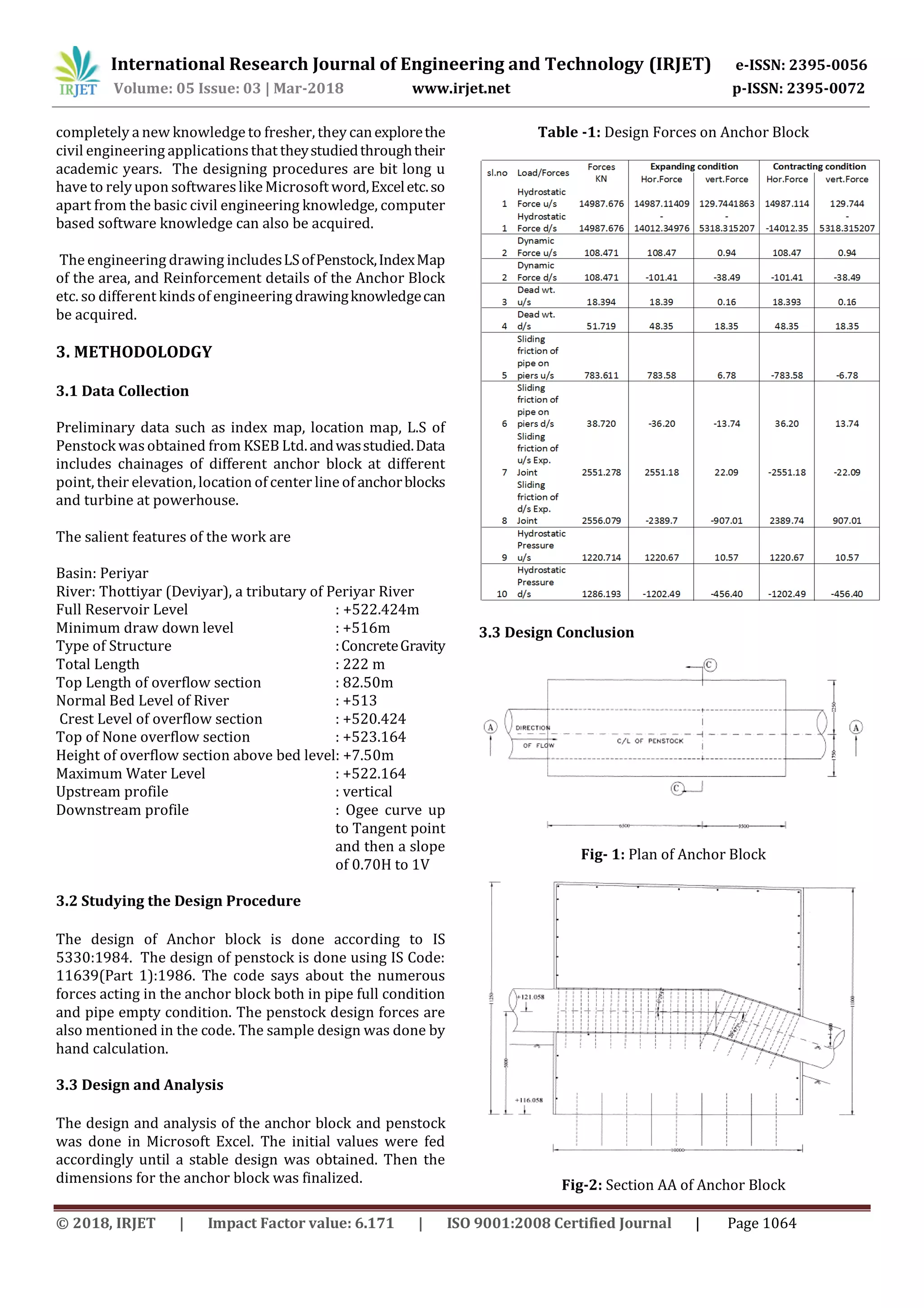 IRJET- Design and Analysis of Anchor Block and Penstock Pipe of a ...