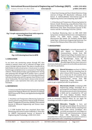 IRJET- Heart Rate Monitoring System using Finger Tip through IOT | PDF