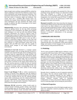 Impact Analysis and Material Optimization of a Front Bumper in a Heavy Vehicle | PDF