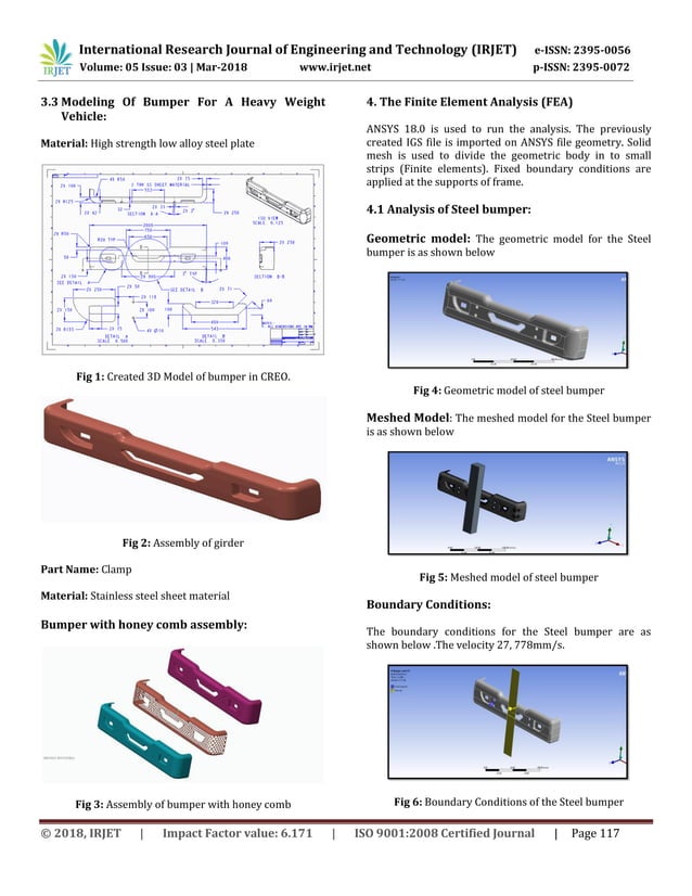 Impact Analysis and Material Optimization of a Front Bumper in a Heavy Vehicle | PDF