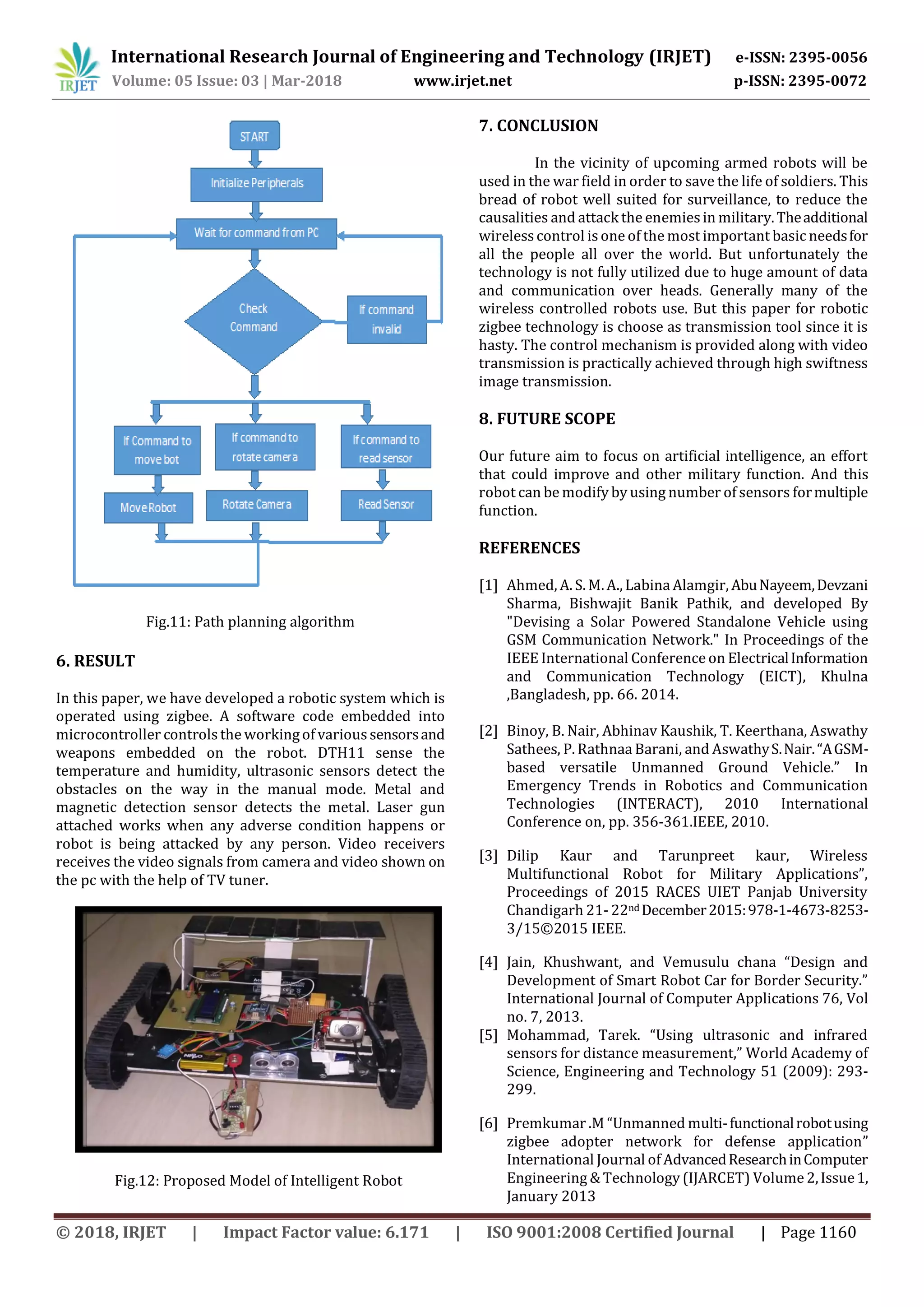 IRJET- Intelligent Robot for Surveillance | PDF