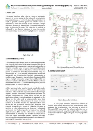 IRJET- Intelligent Robot for Surveillance | PDF