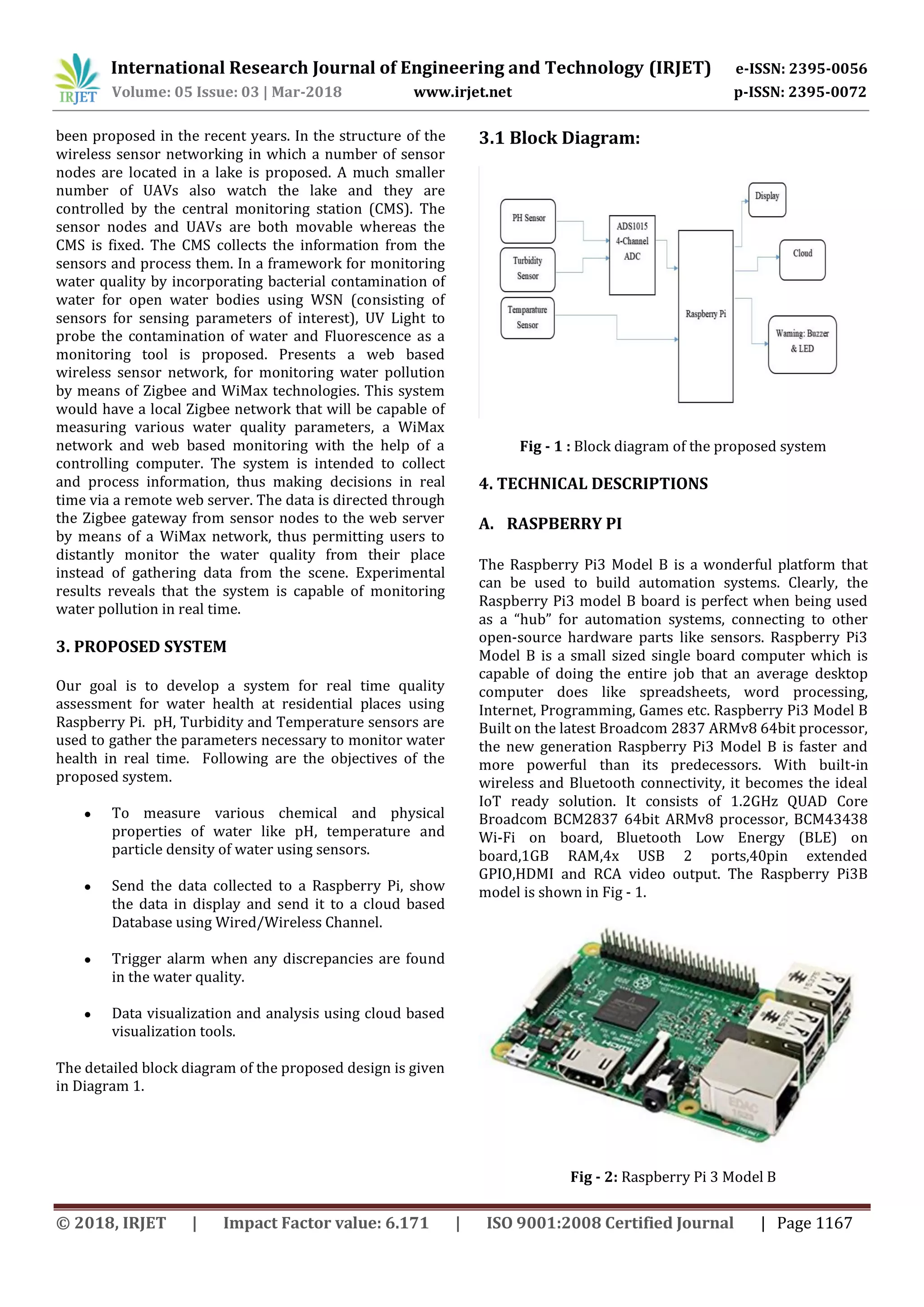 IRJET- Real-Time Water Quality Monitoring System | PDF