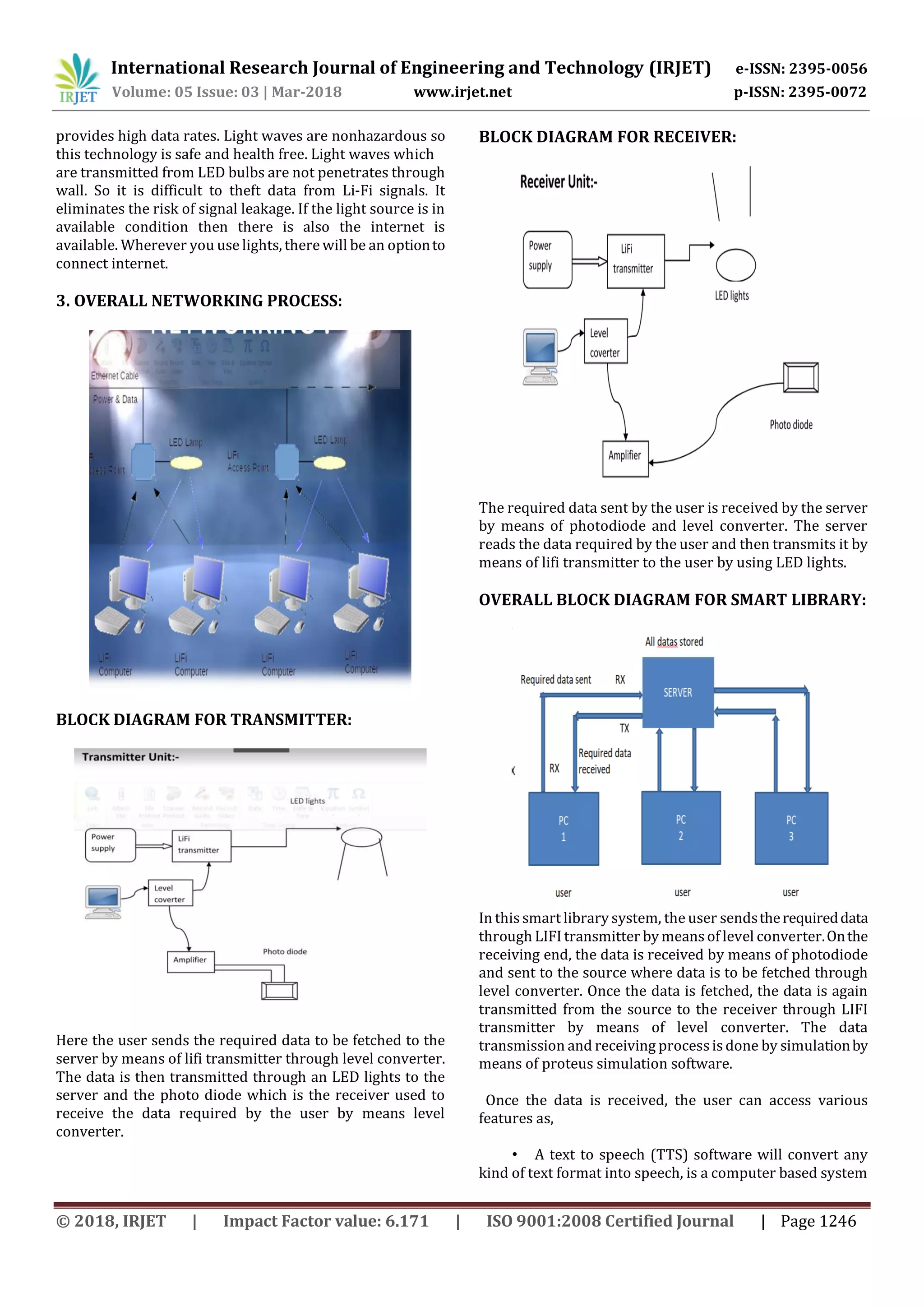 IRJET- LIFI Based Smart Library System | PDF | Computer Networking ...