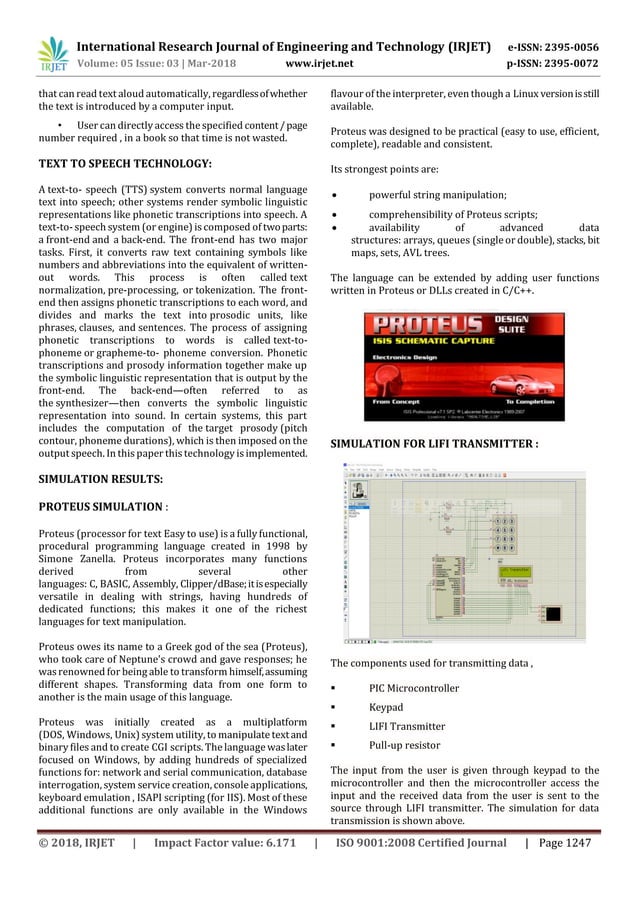 IRJET- LIFI Based Smart Library System | PDF | Computer Networking | Computing
