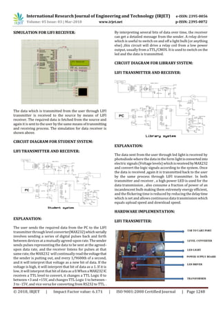 IRJET- LIFI Based Smart Library System | PDF | Computer Networking | Computing