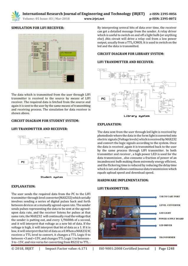 IRJET- LIFI Based Smart Library System | PDF | Computer Networking ...
