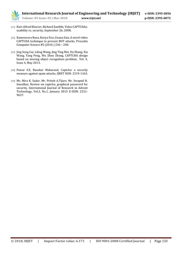 Video Captcha As A Graphical Password Pdf