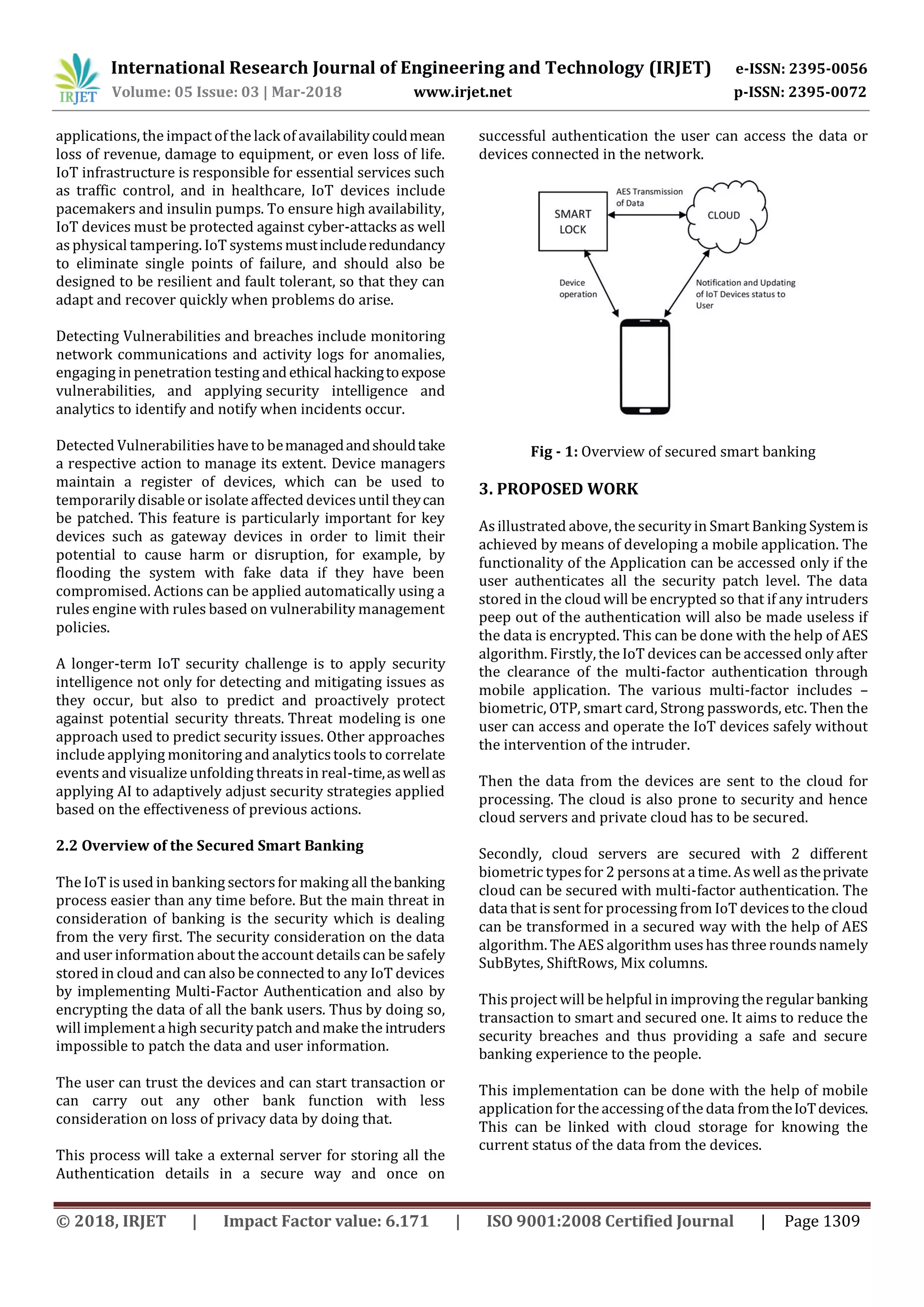 Irjet Multifactor Authentication In Iot Devices For Ensuring Secure Cloud Storage In Smart