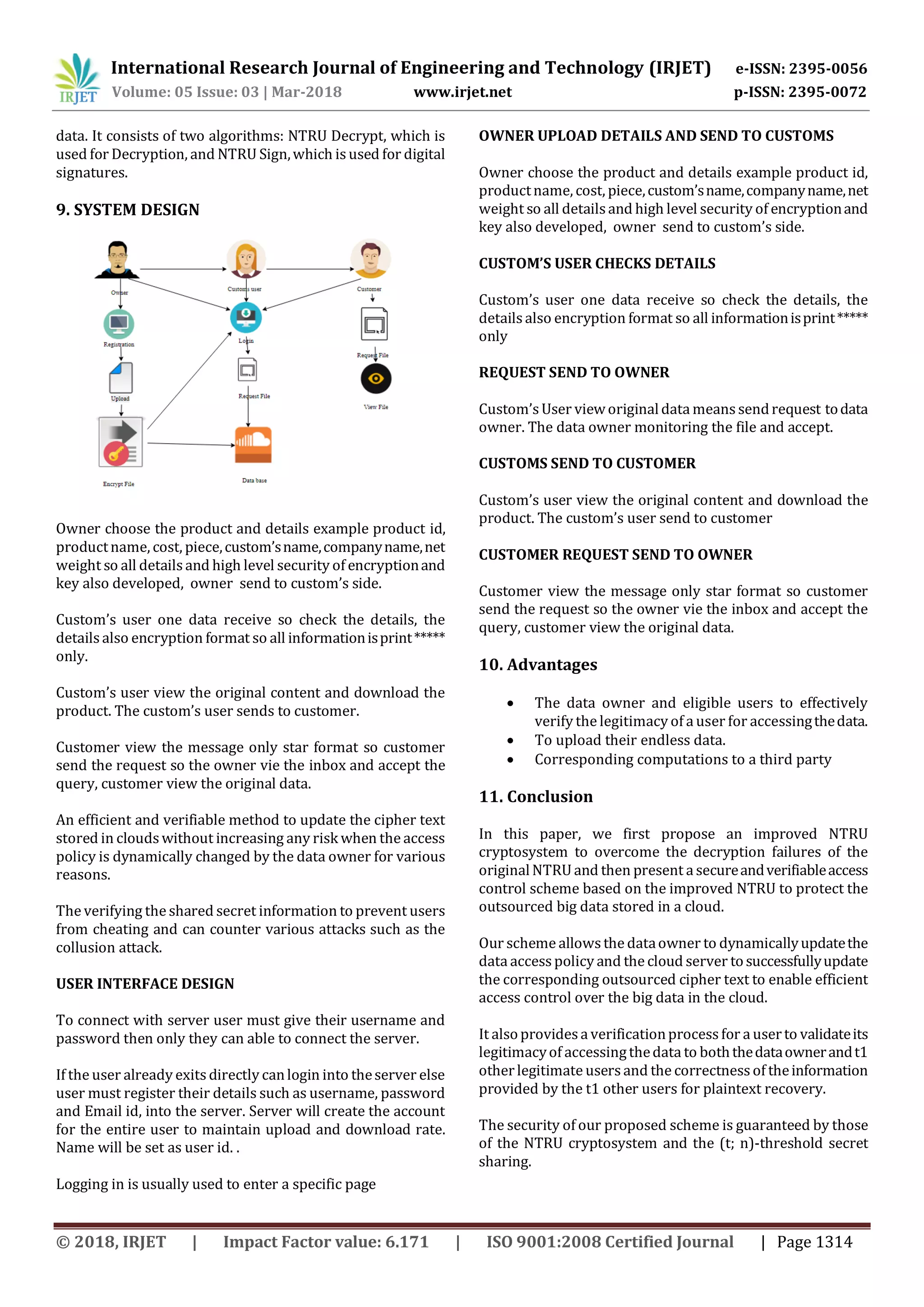 Irjet Efficient Data Access Control For Multi Authority Cloud Storage Pdf