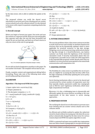 IRJET- Efficient Data Access Control for Multi-authority Cloud Storage | PDF