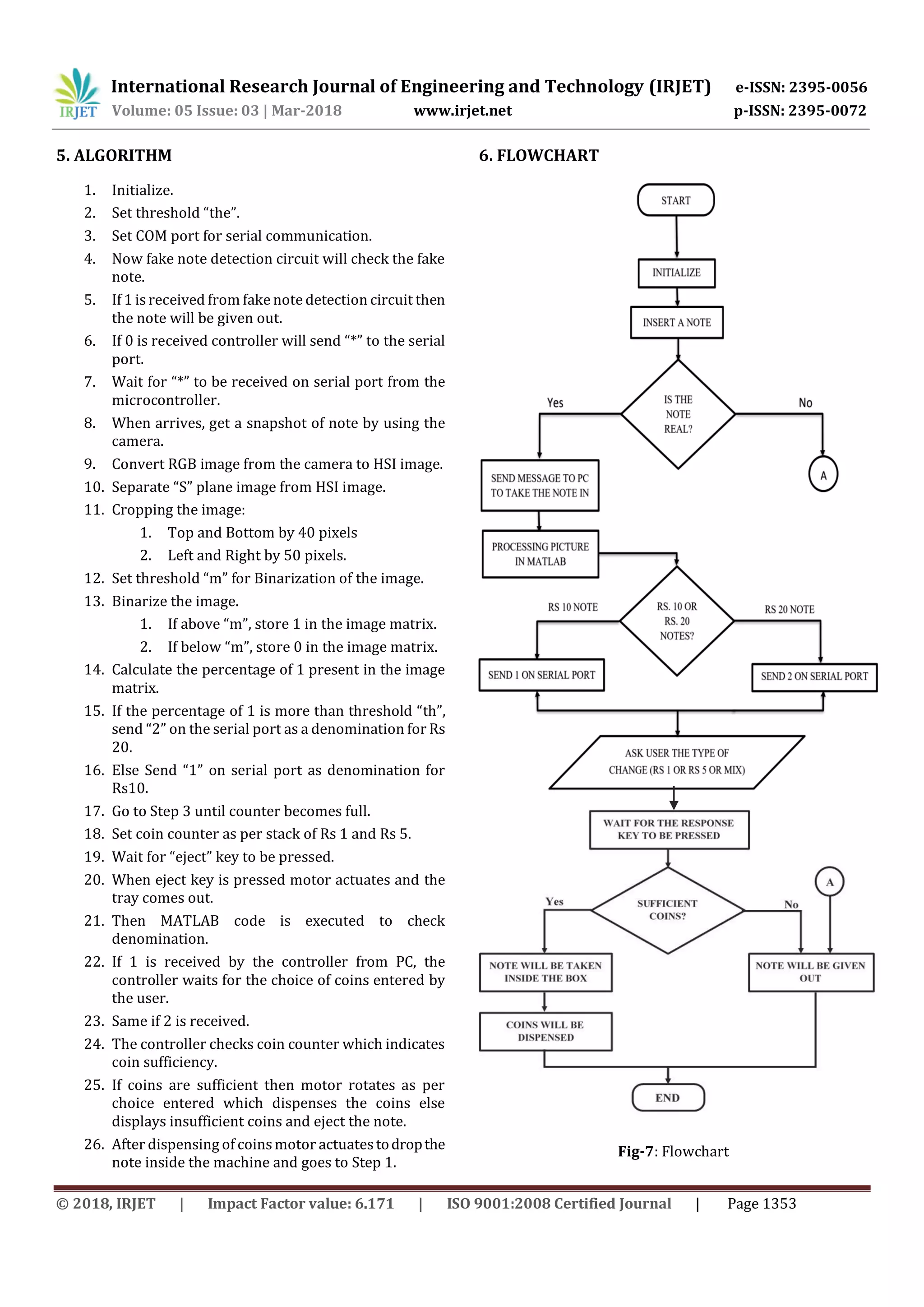 IRJET- Note to Coin Converter | PDF