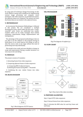 IRJET- Storage Optimization of Video Surveillance from CCTV Camera | PDF