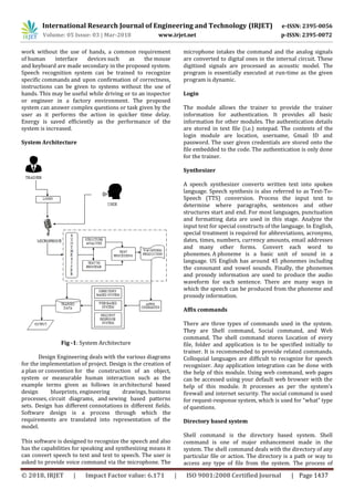 IRJET- Voice Command Execution with Speech Recognition and Synthesizer ...