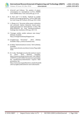 IRJET- App Misbehaviour Check: Development of Virus Modeling, Propagation & Detection using ...