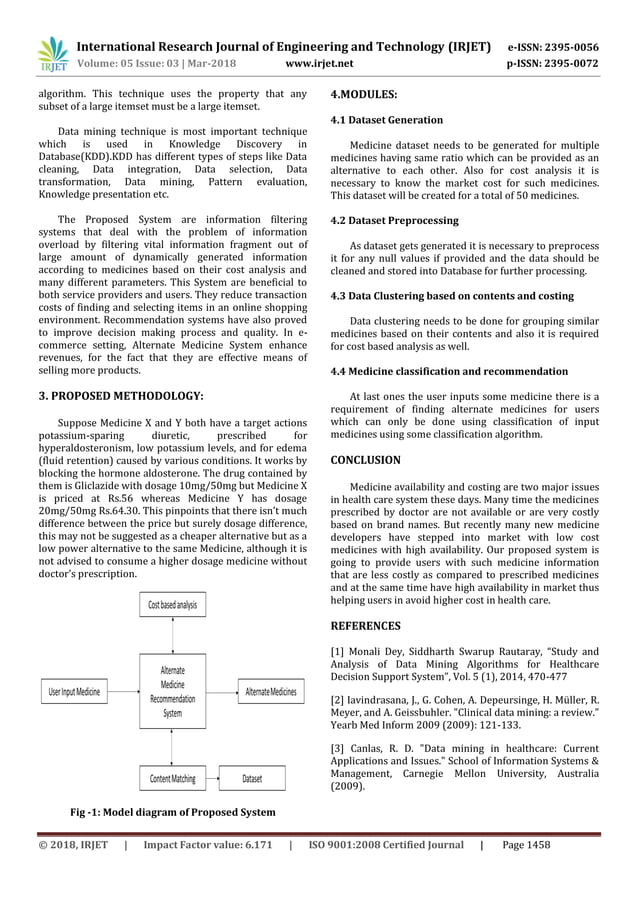IRJET- Review on Knowledge Discovery and Analysis in Healthcare using Data Mining | PDF