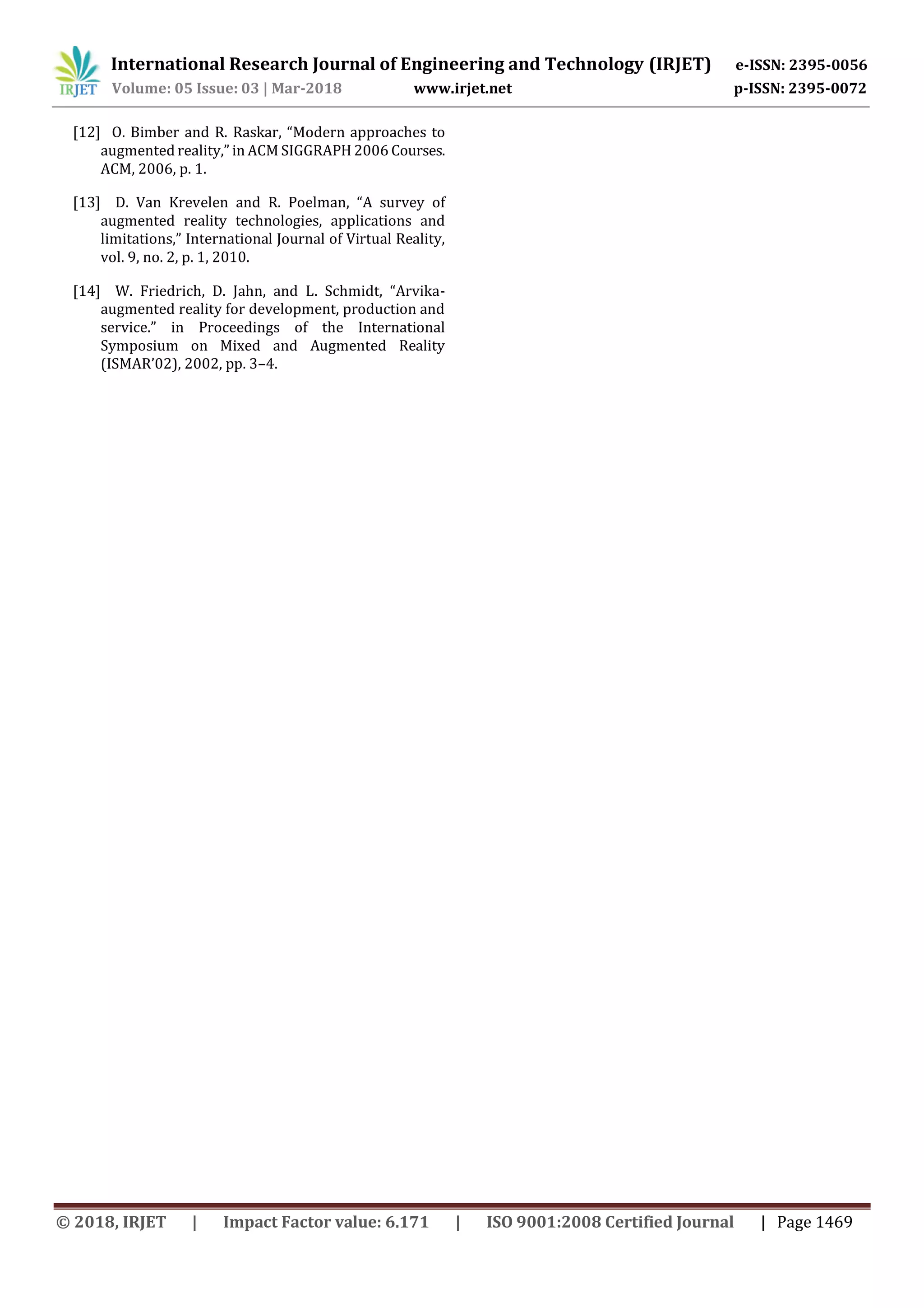 IRJET- A Quality Watch Android Based Application for Monitoring Robotic Arm Statistics using ...