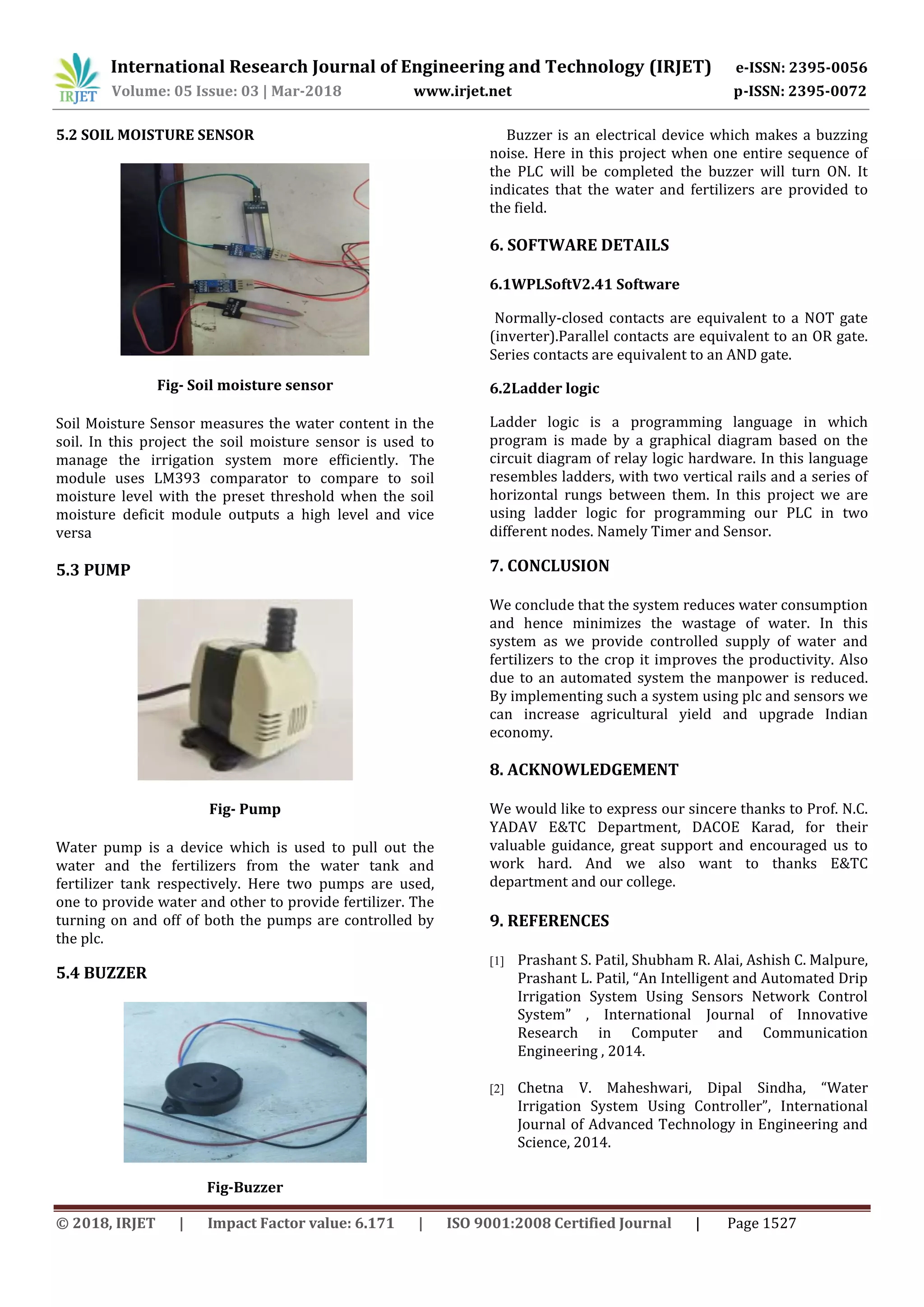 IRJET- Automatic Drip Irrigation System Using PLC | PDF | Agriculture | Industries