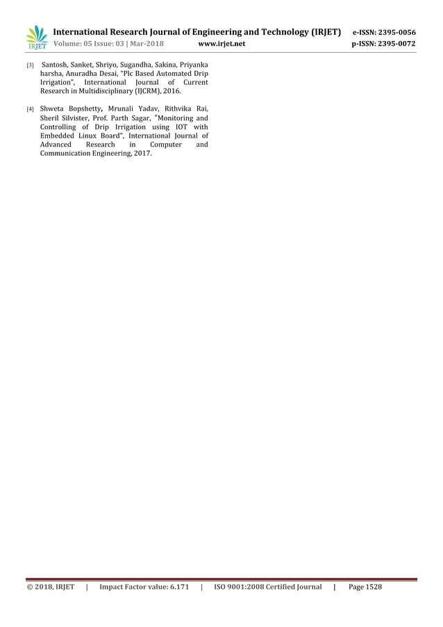 IRJET- Automatic Drip Irrigation System Using PLC | PDF | Agriculture | Industries