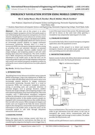 IRJET- Emergency Navigation System using Mobile Computing | PDF