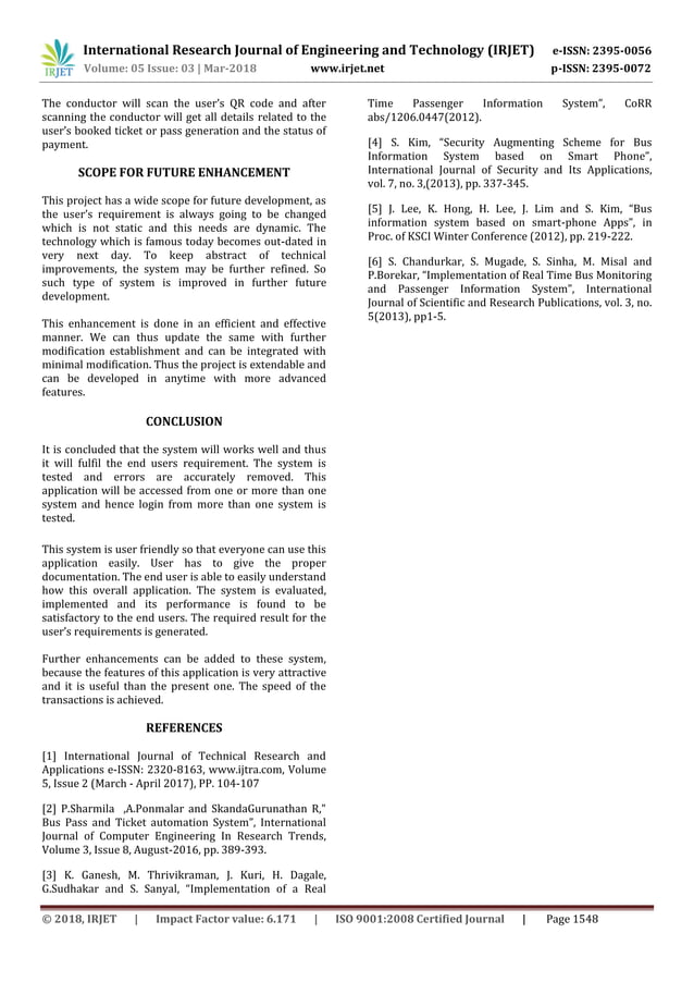 IRJET- Online Facility of Ticket Booking and Generating Buspass using ...