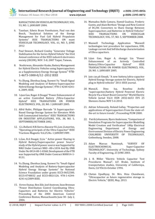 IRJET- Analysis of Hybrid Energy Storage System for Electric Vehicle ...