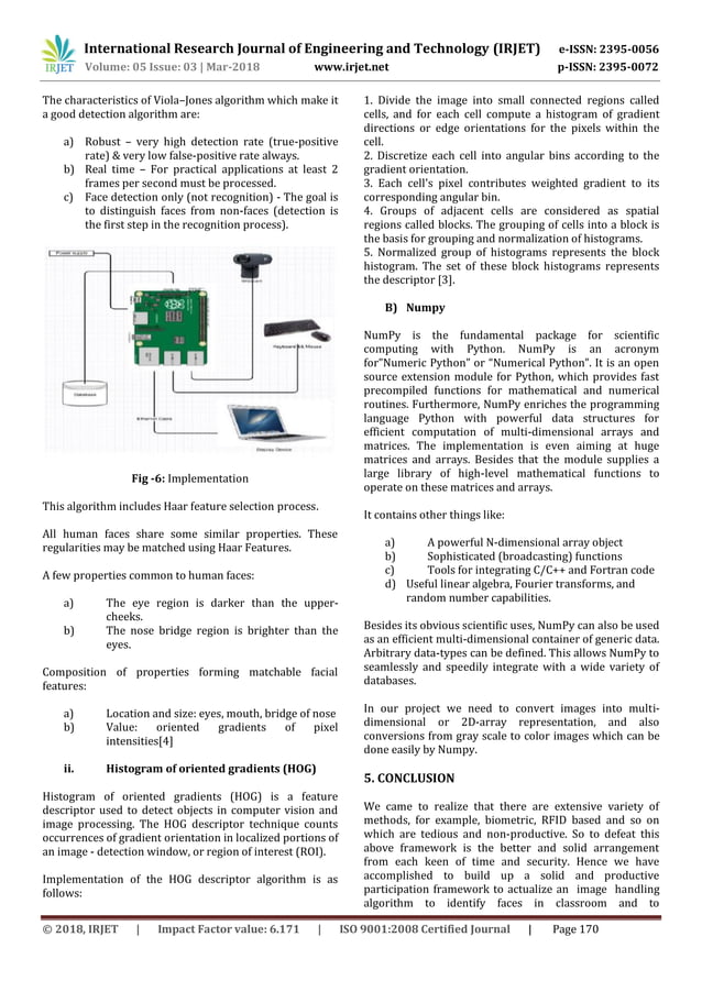 Classroom Attendance using Face Detection and Raspberry-Pi | PDF ...