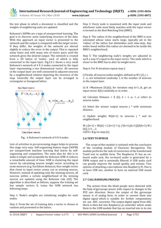IRJET- Advanced Character based Recognition and Phone Handling for ...