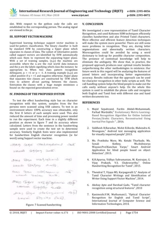 IRJET- Advanced Character based Recognition and Phone Handling for ...
