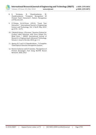 IRJET- Advanced Character based Recognition and Phone Handling for ...