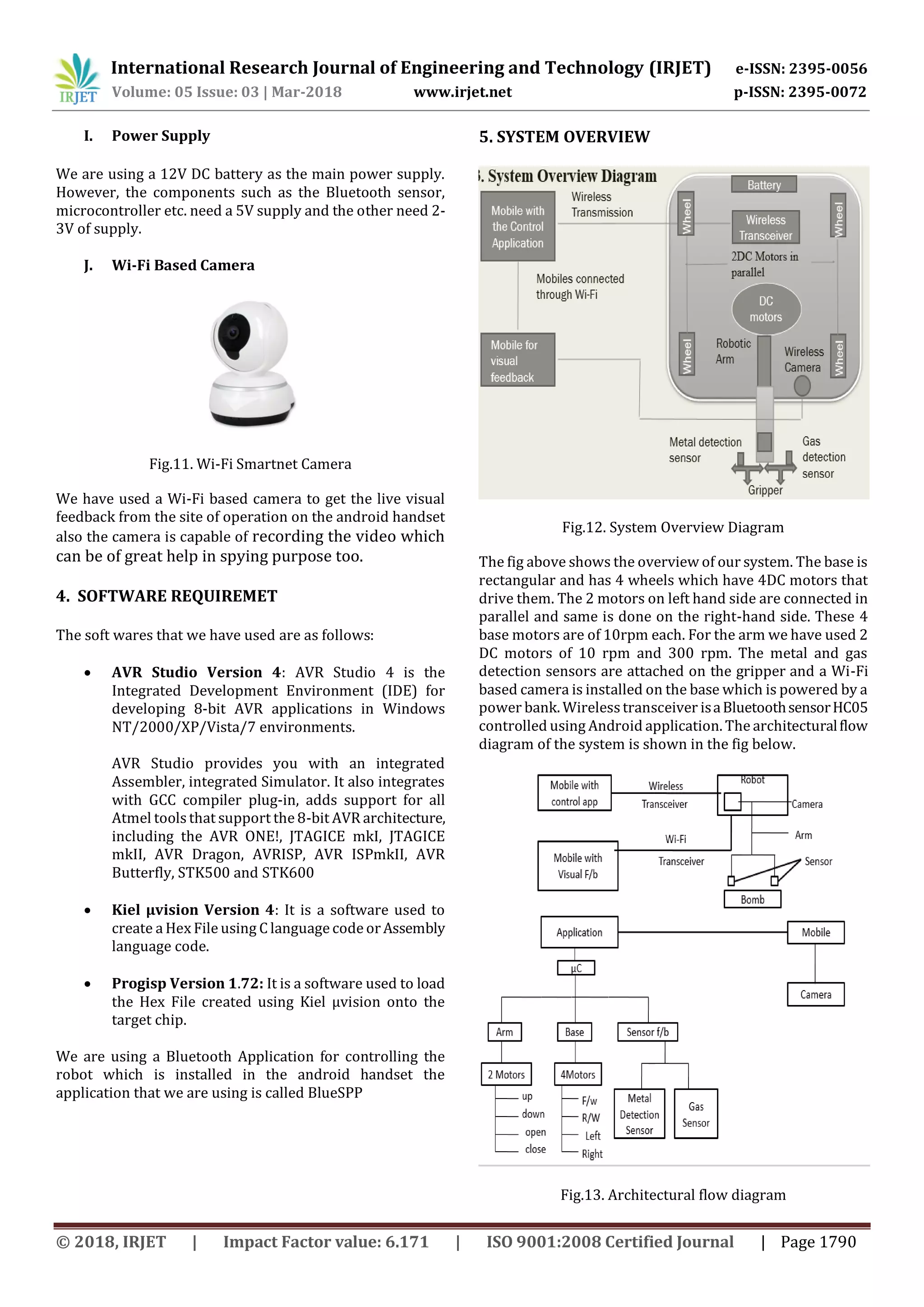 IRJET- Explosive Ordinanace Disposal Robot | PDF | Computer Peripherals | Computing