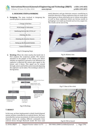 IRJET- Explosive Ordinanace Disposal Robot | PDF | Computer Peripherals | Computing