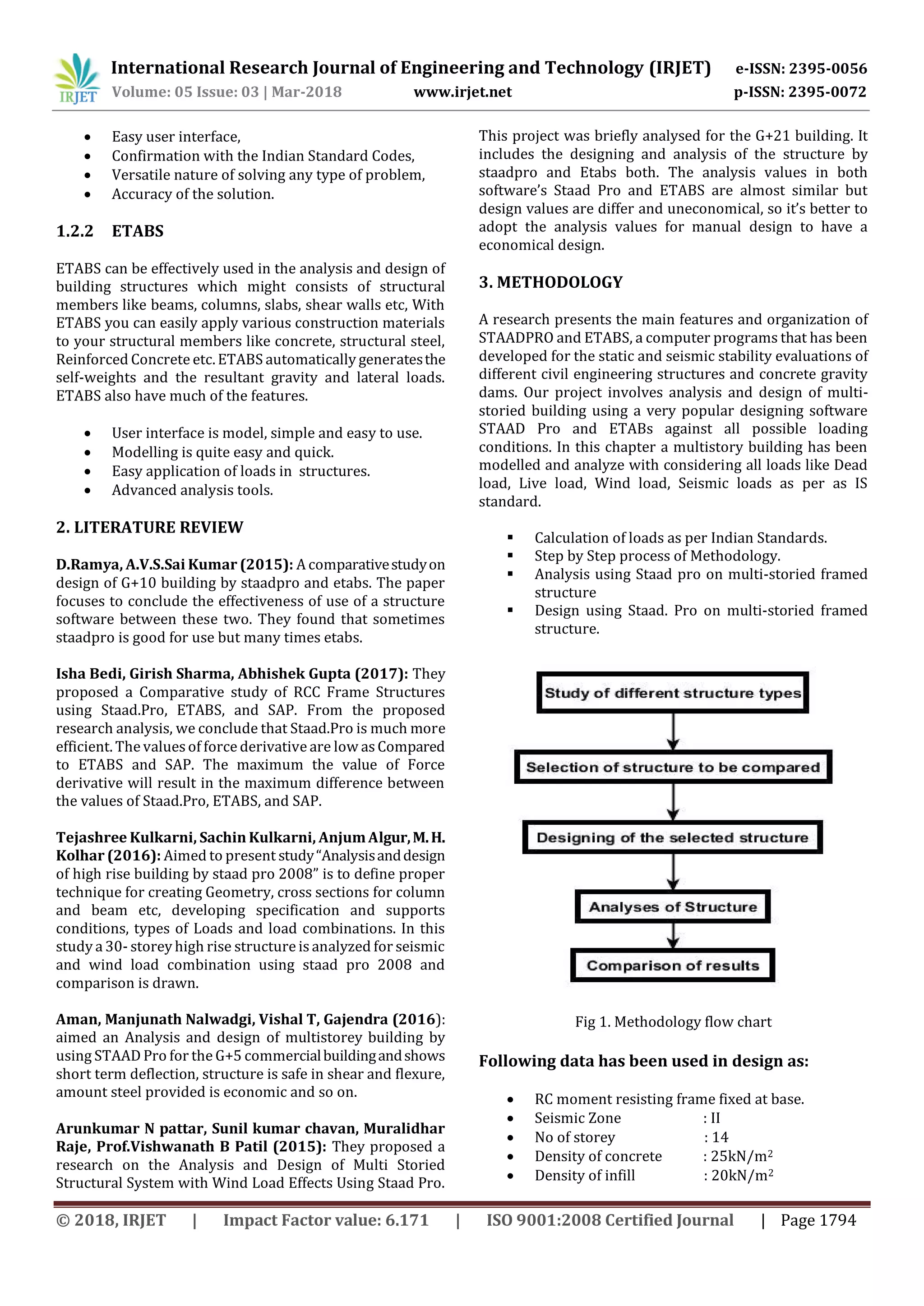 IRJET- Comparative Study on Analysis and Design of Regular Configuration of Building by Staad ...