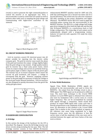 IRJET- Implementation of Grid Tied Inverter in Solar Panel | PDF