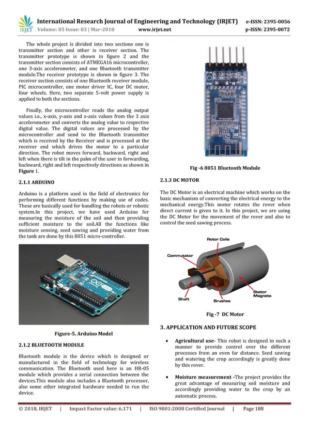 DTMF Based Intelligent Farming Robotic Vehicle | PDF