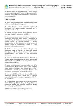 IRJET- Automated Irrigation System using IoT | PDF