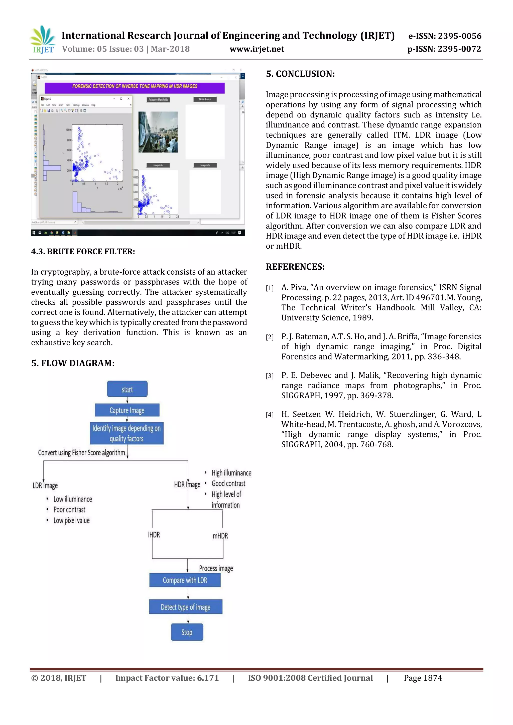 IRJET- Forensic Detection of Inverse Tone Mapping in HDR Images | PDF