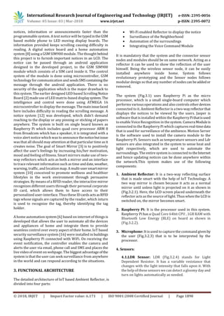 IRJET- Ambient Reflector– An IoT based Smart Notice Board System | PDF