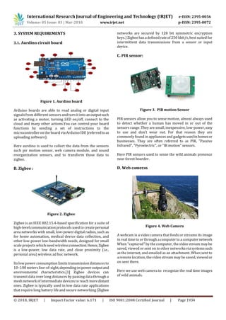 IRJET- Iot Based Wireless Sensor Network for Earlier Detection and Prevention of Wild Animals ...