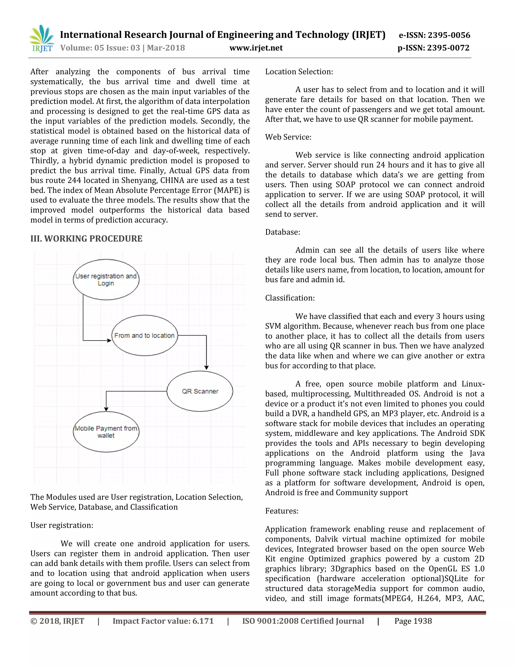 IRJET- Smart Bus Ticket System using QR Code in Android App | PDF