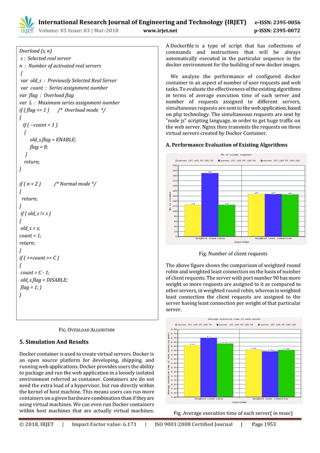 IRJET- An Improved Weighted Least Connection Scheduling Algorithm for Load Balancing in Web ...