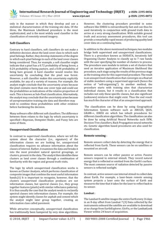IRJET- Classification of Crops and Analyzing the Acreages of the Field | PDF