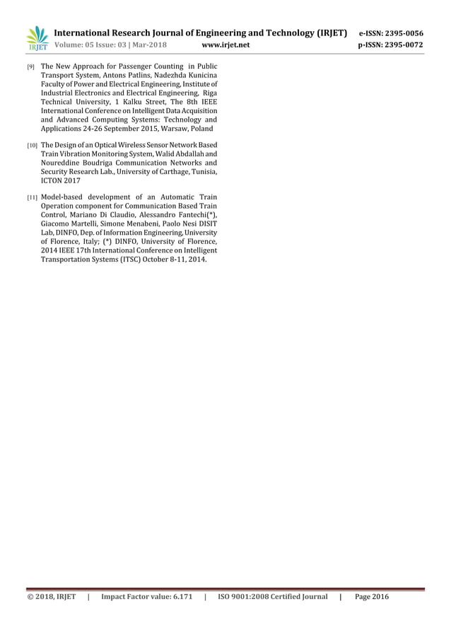 IRJET- Driverless Metro Train | PDF