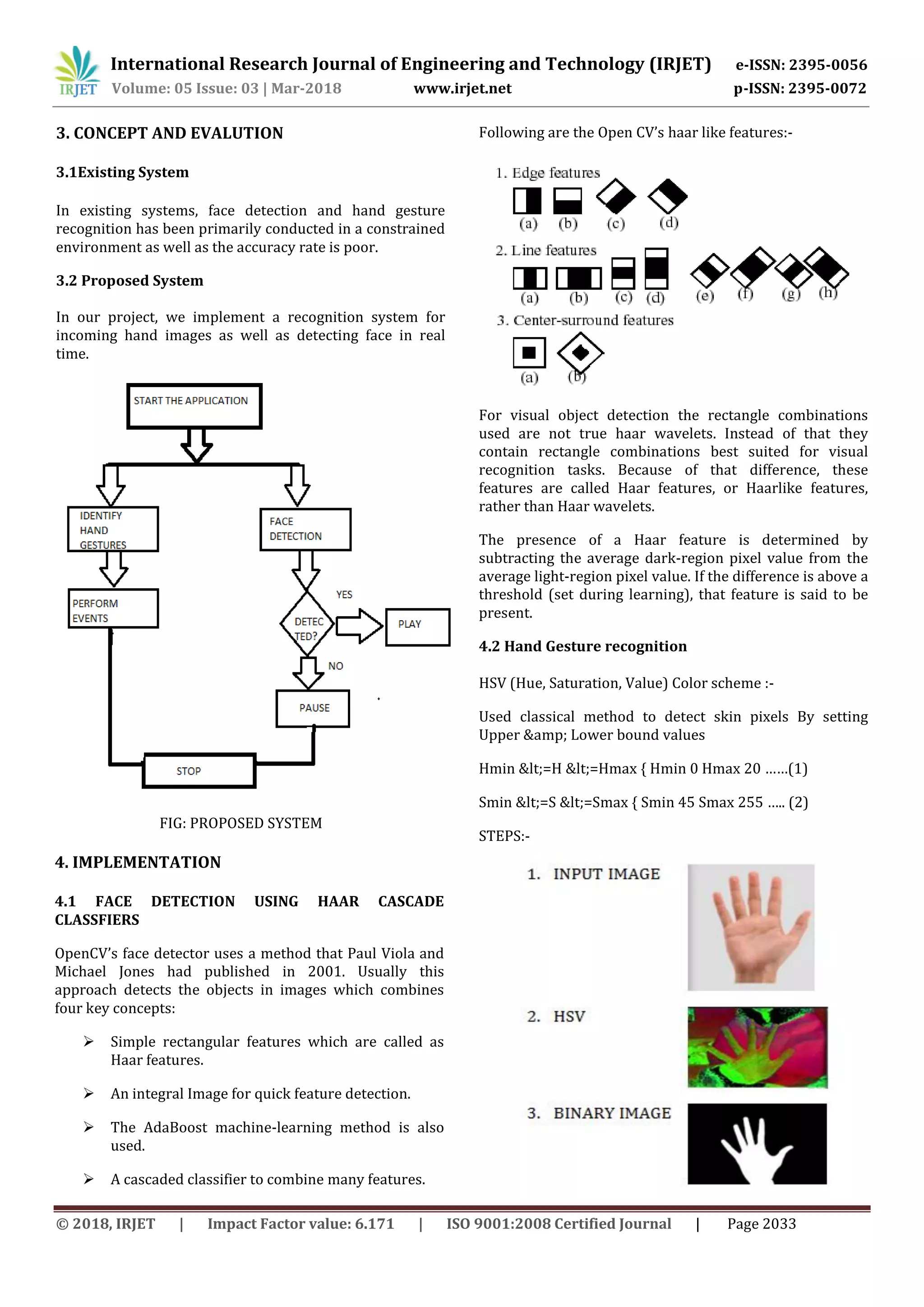 IRJET- Enhanced Look Based Media Player with Hand Gesture Recognition | PDF
