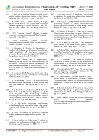 IRJET- Loss of Load Probability Method Applicability Limits as Function of Consumption Types and ...