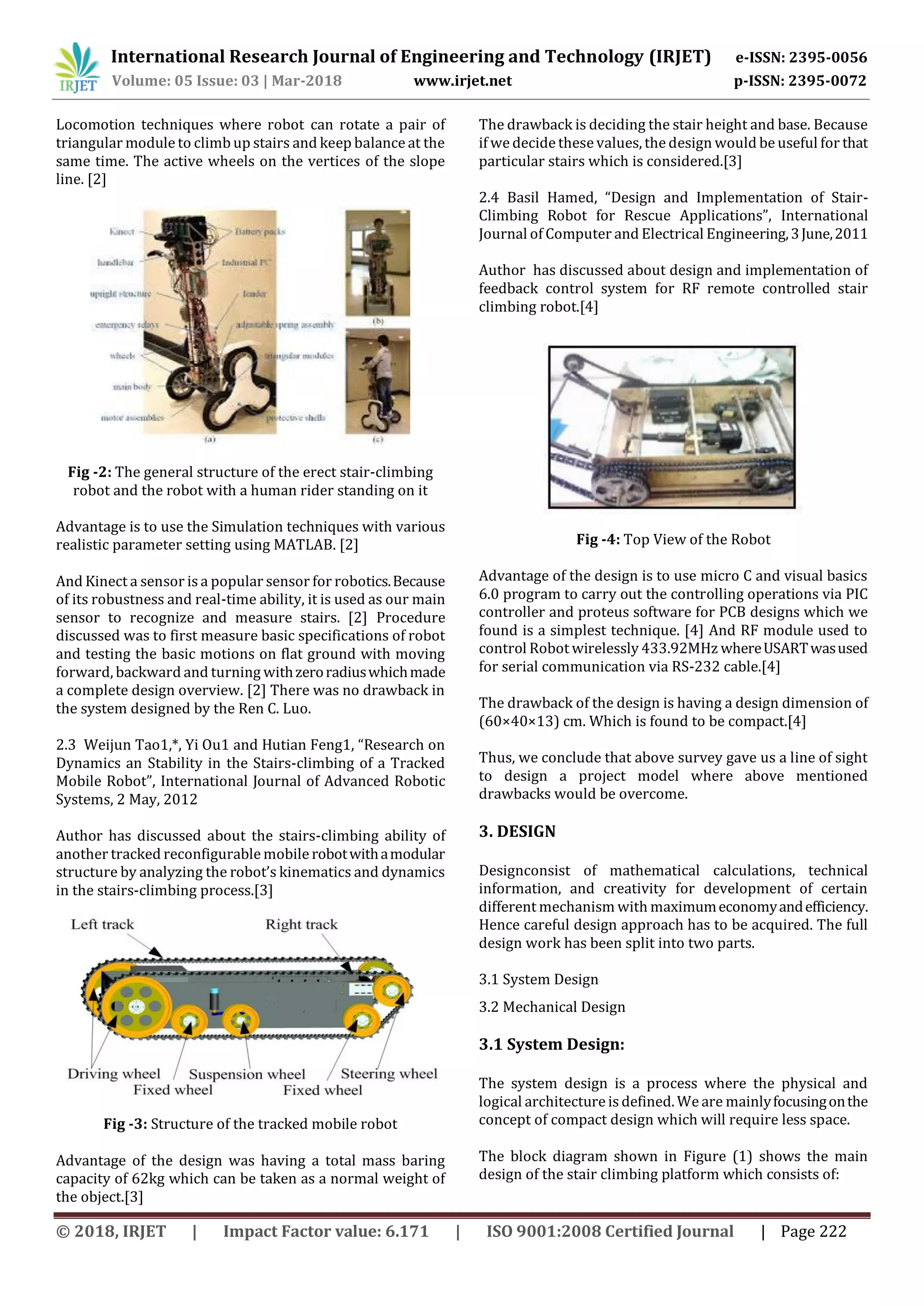 A Review on Automatic Staircase Climbing Platform | PDF
