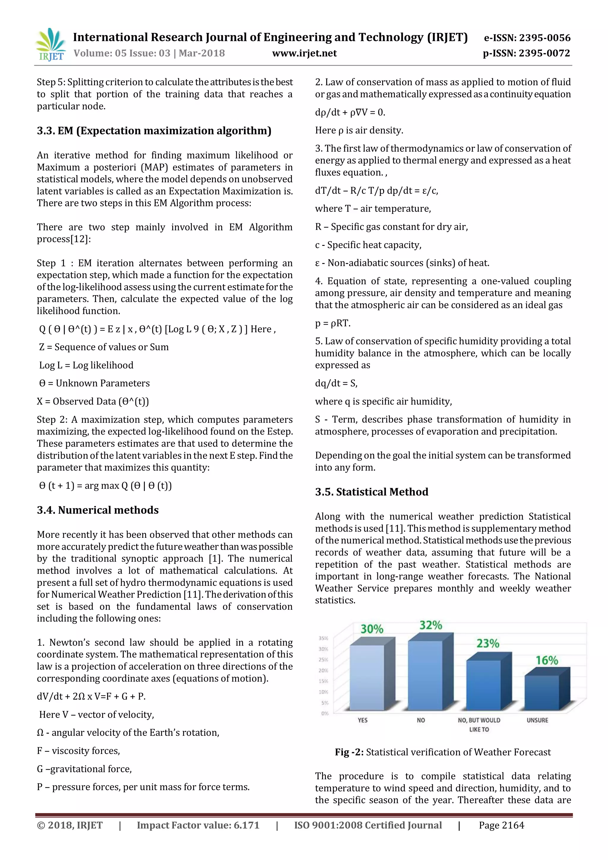 IRJET- Different Data Mining Techniques for Weather Prediction | PDF